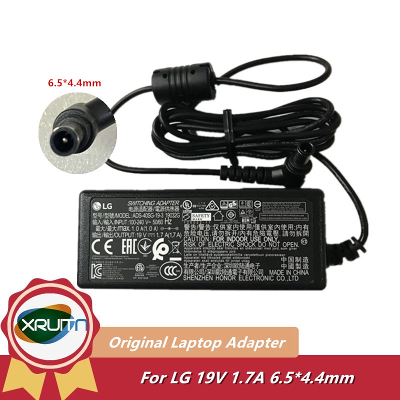 19V 1.7A Original AC Adapter Charger ADS-40SG-19-3 19032G for LG LCD ...