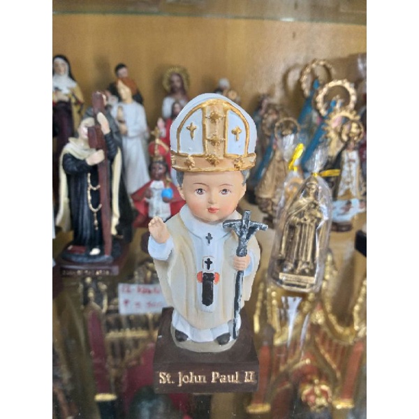 Cute Mini St.Pope John Paul II Chibi (4in.) - God's Gifts Shop | Shopee ...