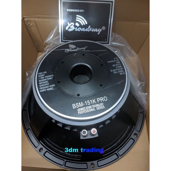 BSM-151K PRO BROADWAY SPEAKER 4" IN & OUT VOICECOIL | Shopee Philippines