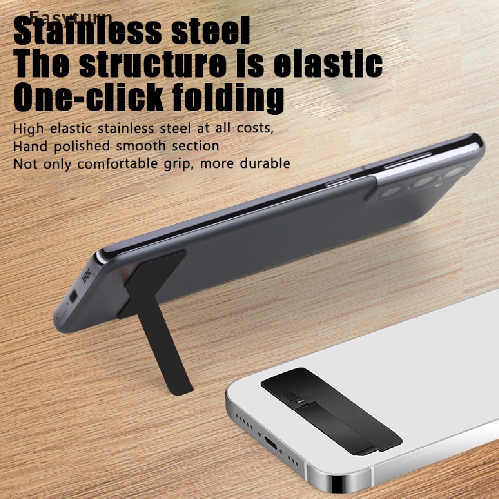 Easyturn Creative Desktop Invisible Back Sticker Support Frame Metal ...