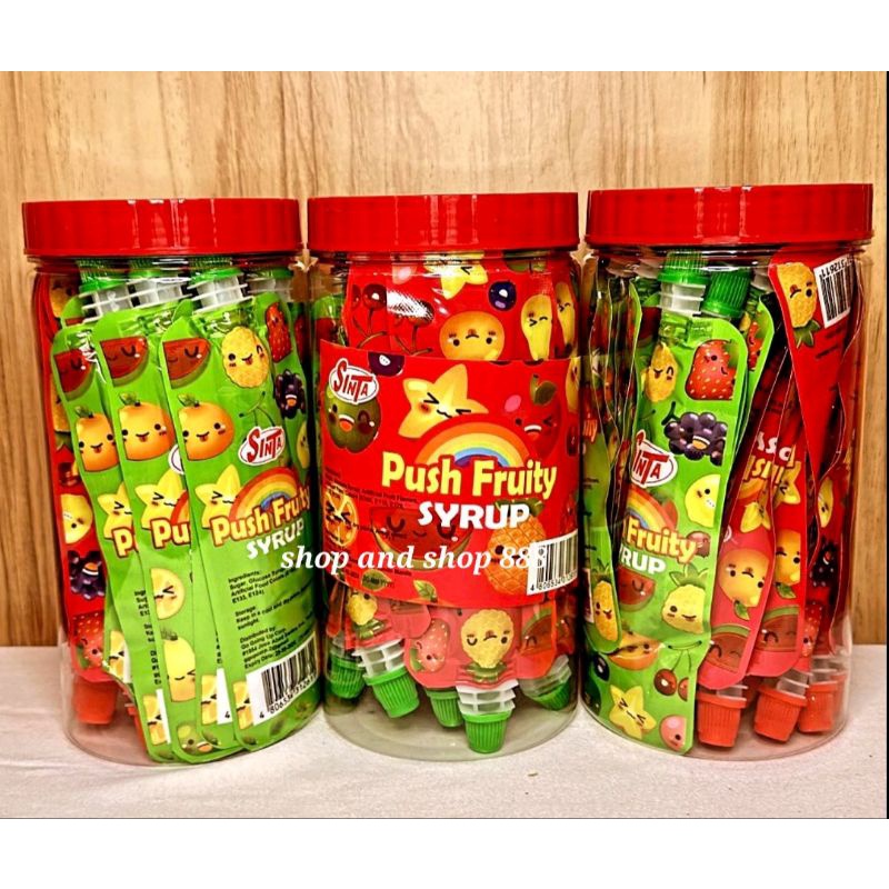 Push Fruity Syrup !!! 30pcs/Jar | Shopee Philippines