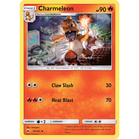 Charmander, Charmeleon & Charizard Pokemon Cards TCG (1st Gen STARTER ...