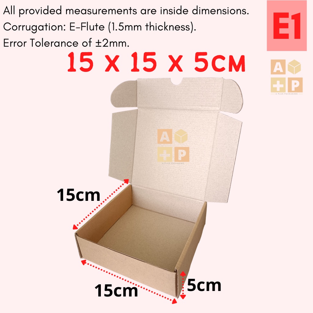 10 pcs (E1 & E2) WHOLESALE Mailer Box Brown Kraft Gift Kraft Board Brown Corrugated Packaging ...