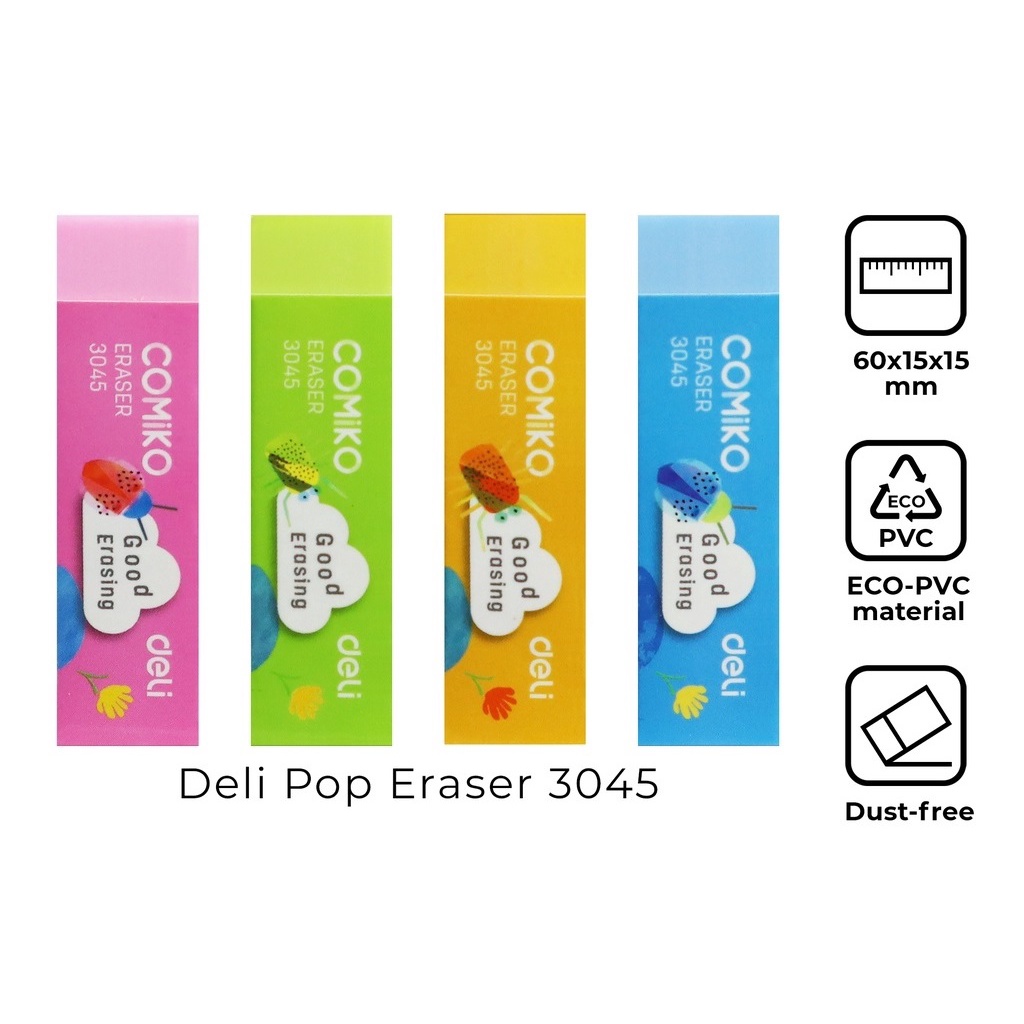 Deli 3045 Pop Eraser (1PC) [793045] | Shopee Philippines
