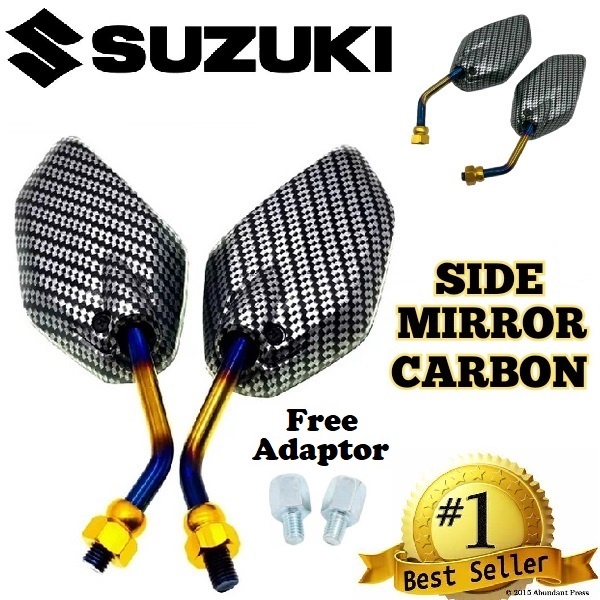 SUZUKI Raider J110 2TONE MINI SIDE MIRROR CLEAR THAILAND QUALITY SHORT ...