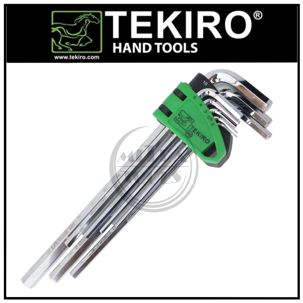 Tekiro HK-LS1200 L Key Set 8 Pcs Length 2-10mm / Original Hex Key Long ...