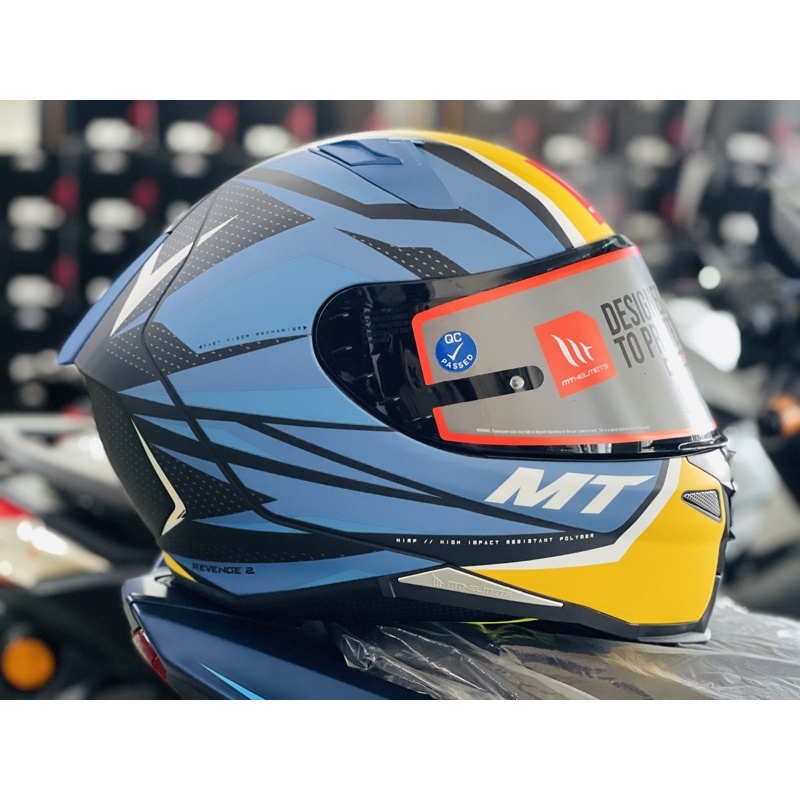 MT FF110 REVENGE 2 Fullface Helmet + Free Clear Visor (KLEY) | Shopee ...