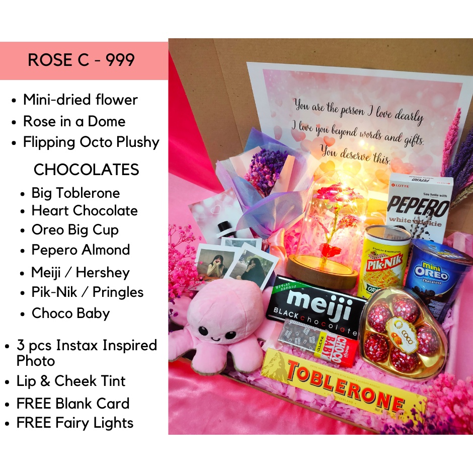 Rose in a Dome Gift Box (Anniversary/monthsary gift for girlfriend ...