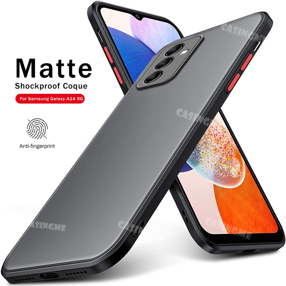 Samung A14 5G Casing Hard PC Matte Shockproof Back Cover For Samsung Galaxy A14 A34 A54 A 14 5G ...