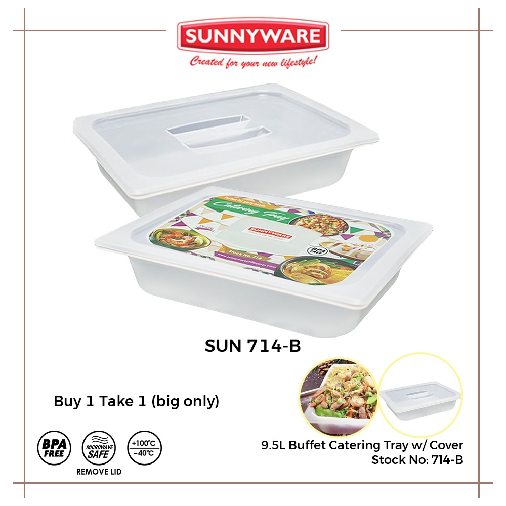 BUY 1 TAKE 1 Sunnyware 714-B Catering tray with cover chafing dish ...