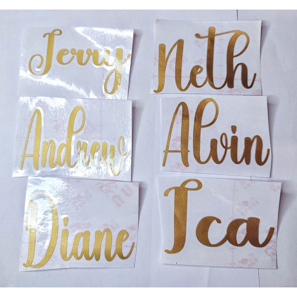 personalized Name Label Decal Vinyl stickers for mug pantry tumbler ...