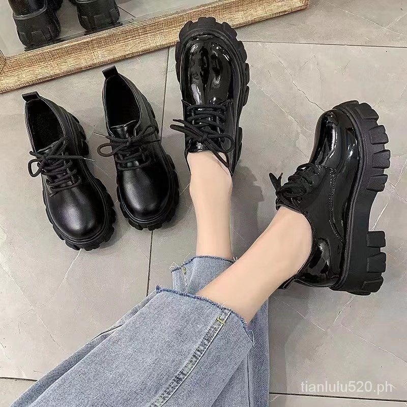 Size 35-43 soft platform Shoes for Women Korean school Black Oxford ...