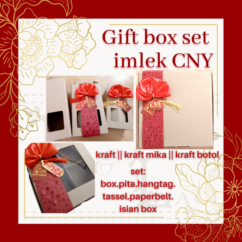 Chinese New Year Gift box CNY Gift box parcel box mica hampers set ...