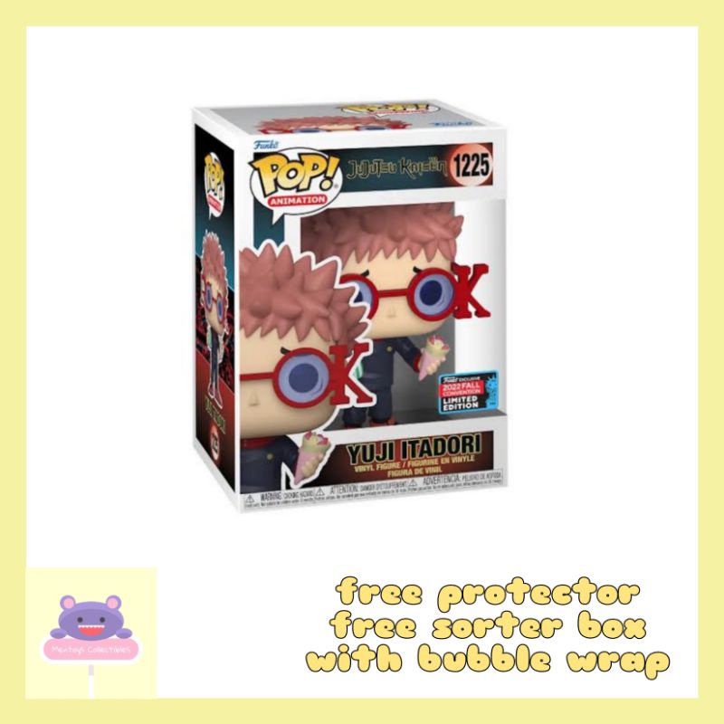 Funko POP! Jujutsu Kaisen - Yuji Itadori Rook Glasses Fall Convention ...