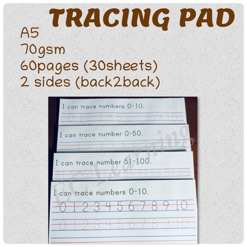 Paper Pad, - 60 PAGES - BACK-TO-BACK, KIDS TRACING PADS Kids TRACING ...