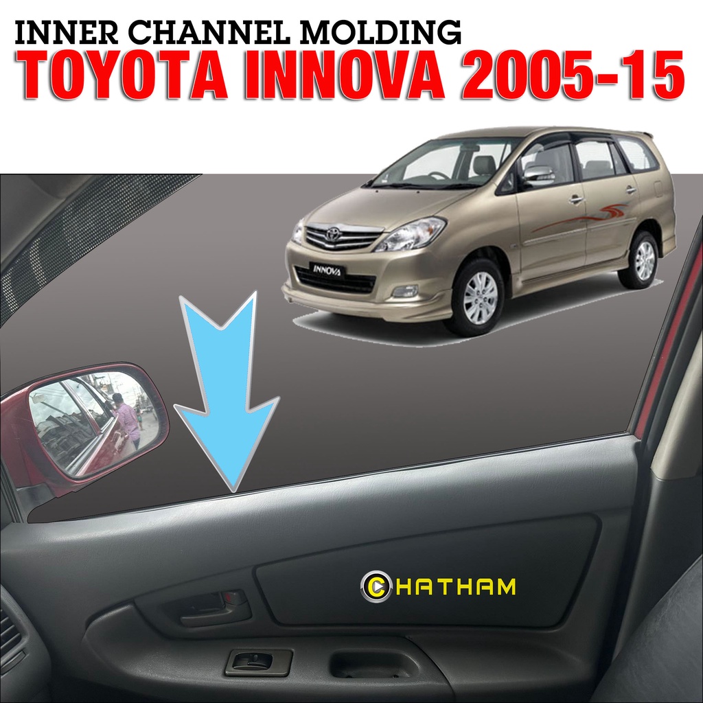 Innova 2005 to 2015 Inner Window Channel Moulding | Shopee Philippines