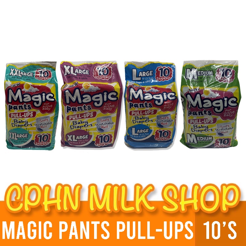 Magic Pants 10's (Variations) XXL | XL | Large | Medium Pull-ups Baby ...