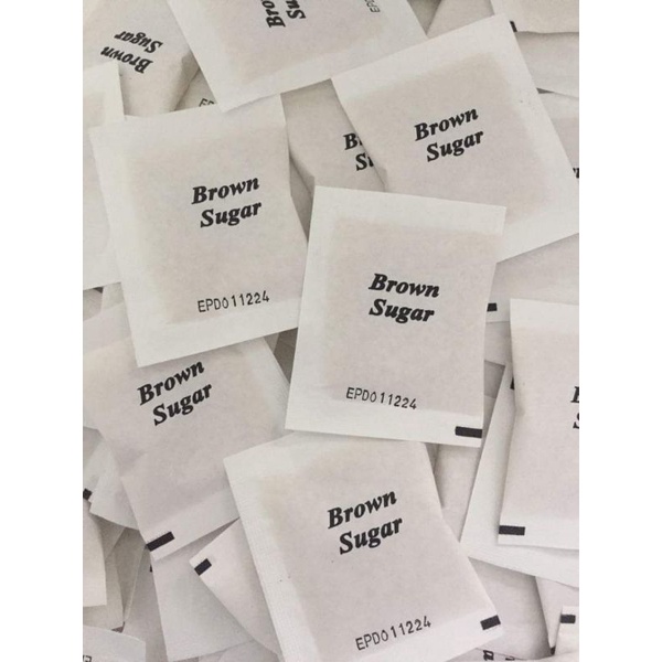 Brown sugar in sachet, 5g, 100pcs | Shopee Philippines