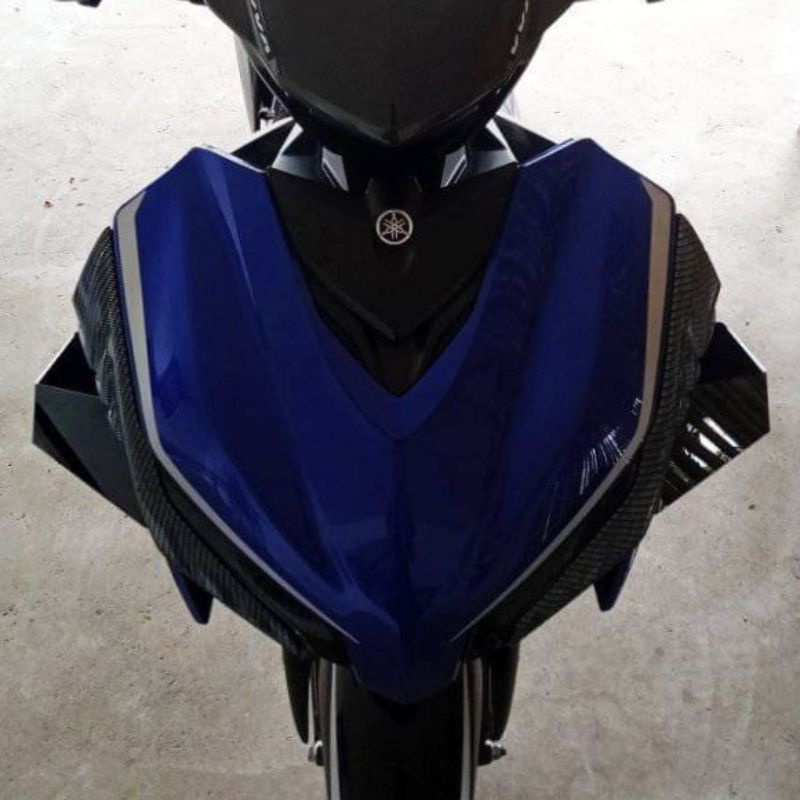 Sniper 155 Airscoop Black Glossy Winglet Fiber Black | Shopee Philippines