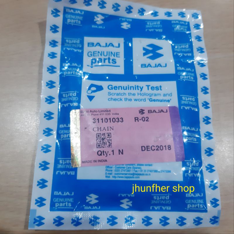 Timing Chain -Kawasaki CT100(Bajaj) | Shopee Philippines