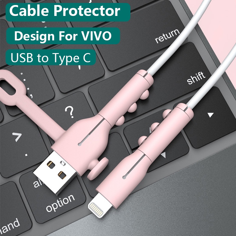 Universal USB to Type C Silicone Cable Protector Full Cover for VIVO ...