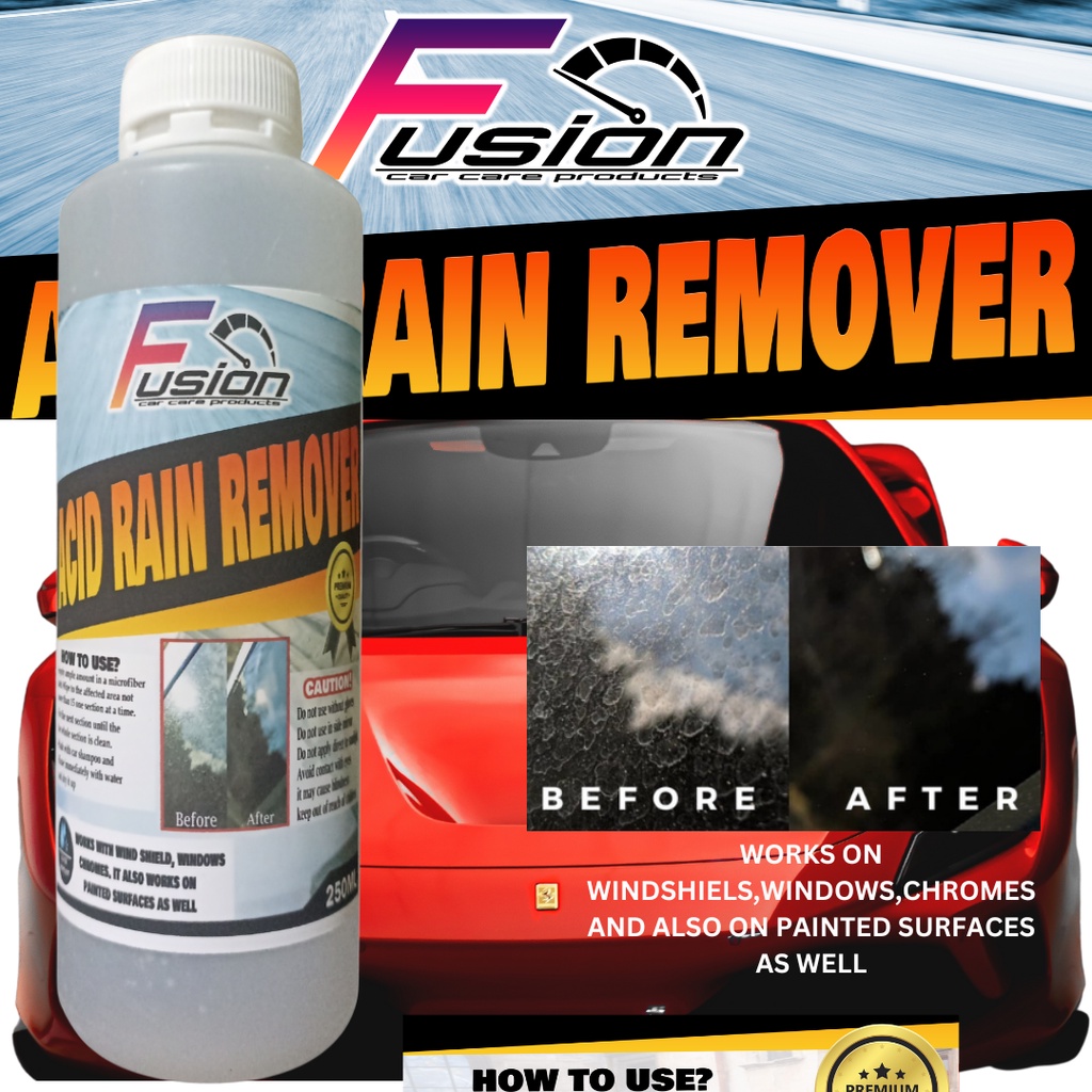Fusion Acid rain remover/Water marks remover 250ml water marks for ...