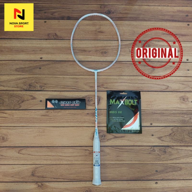 MAXBOLT SUPERSTAR LT WHITE BADMINTON RACKET | Shopee Philippines
