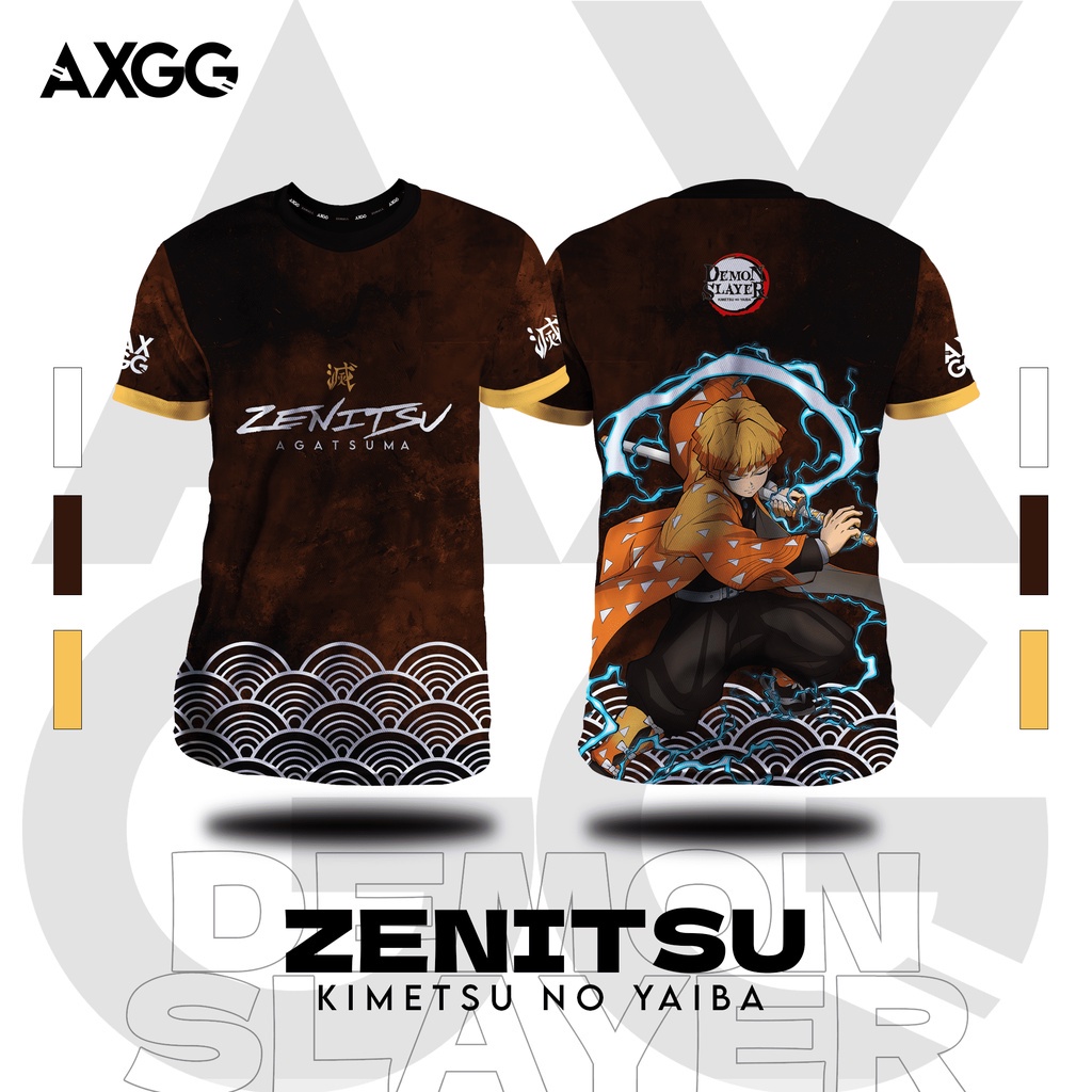 AXGG ' Kimetsu no Yaiba - Zenitsu ' Anime Shirt | Shopee Philippines