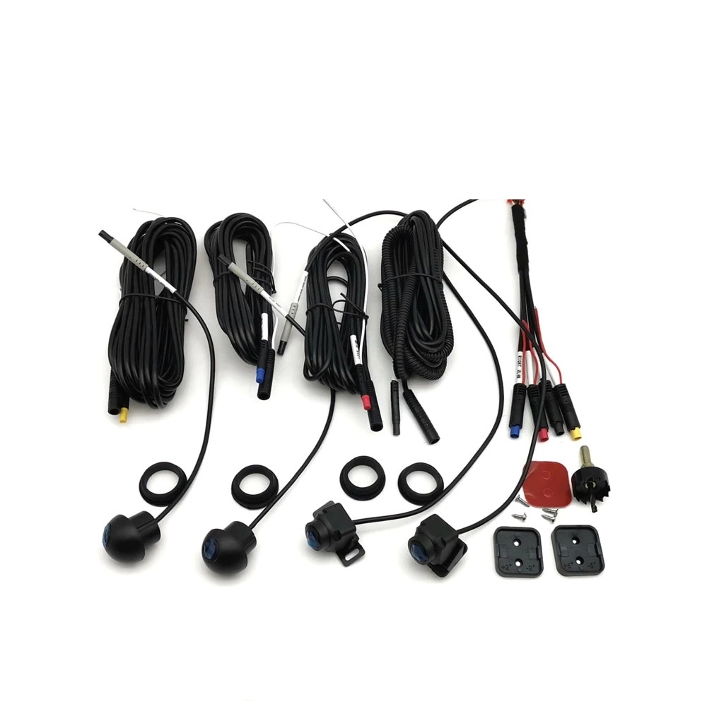 Universal 360 Degree Panoramic 4 Camera Car DVR Recording Parking Rear ...