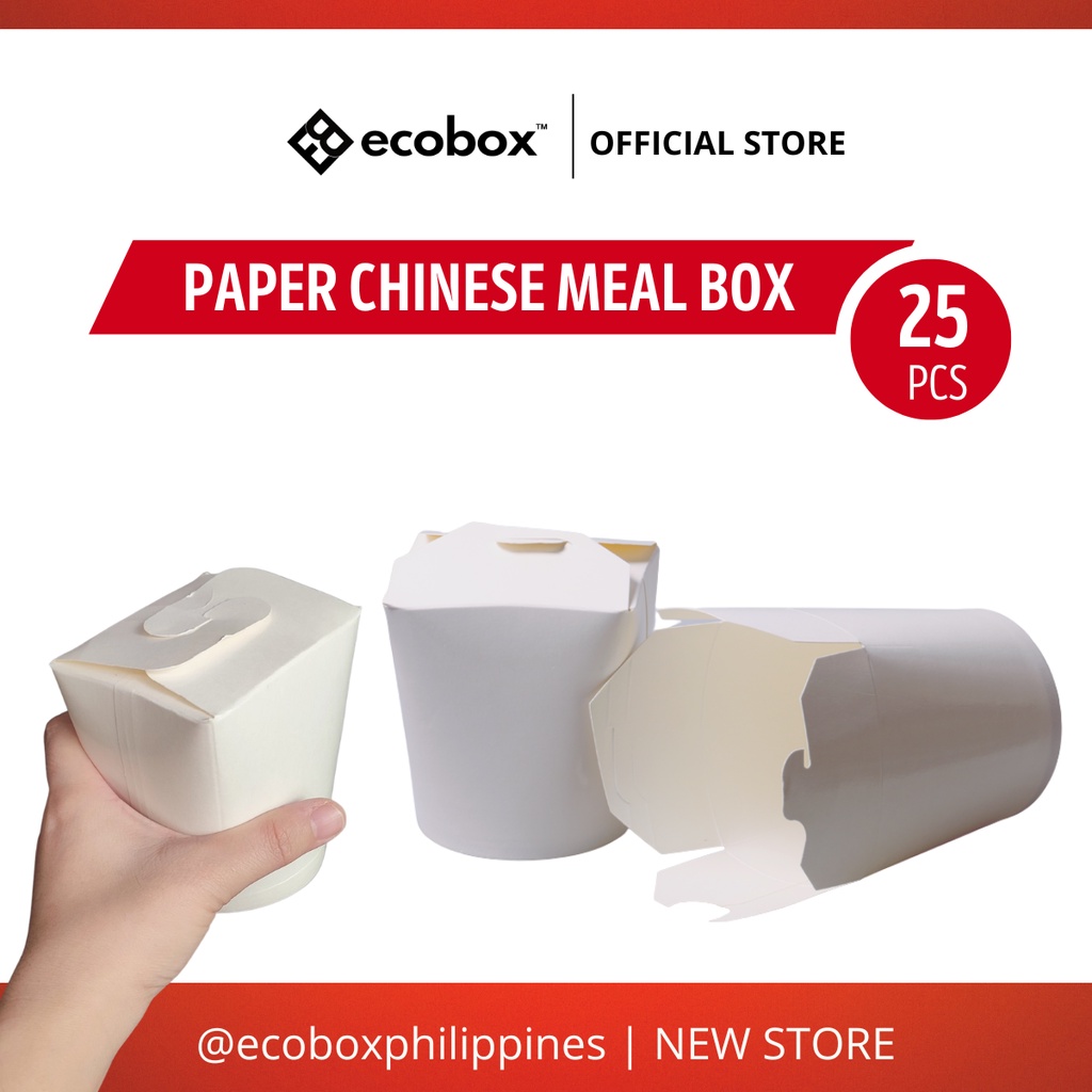 Ecobox Chinese Paper Meal Box, Rice-In-A-Box, Paper Box, Meal Box ...