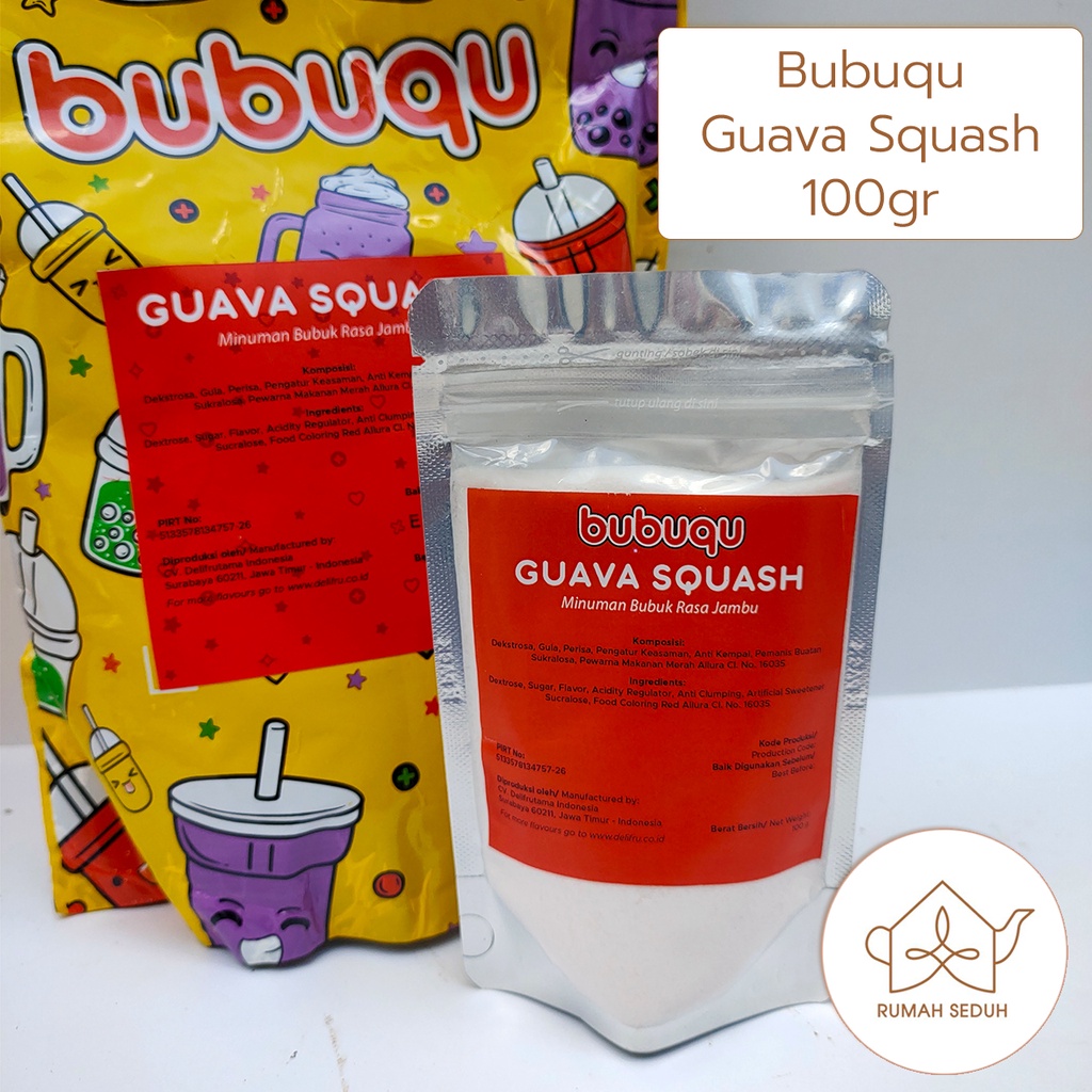 MERAH Bubuqu Guava 100gr - Red Guava Powder Drink | Shopee Philippines
