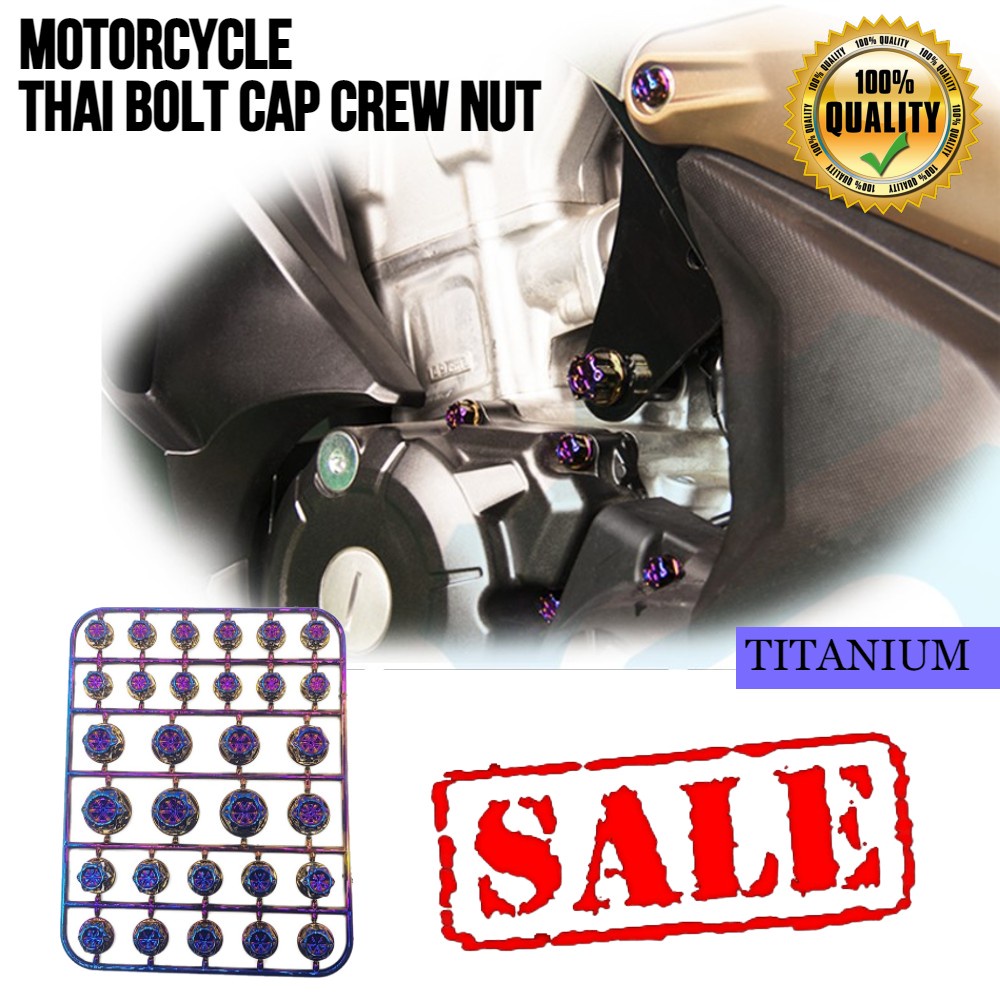 YAMAHA AEROX V2 | Motorcycle Body Parts Thai Bolt Cap Cup 30pcs High ...