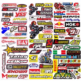 1 Set Reflective Motorcycle Side Strip Bike Helmet Sticker Car Vinyl ...
