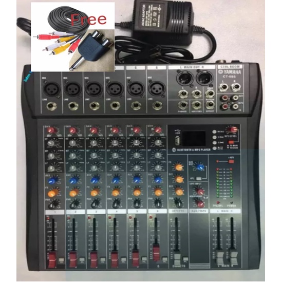 YAMAHA CT-60S/CT-80s 6/8 CHANNEL PROFESSIONAL MIXING CONSOLE 6/8 channel Mixer Bluetooth built ...