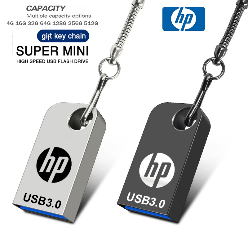 Mini Metal HP USB 3.0 Flash Drive 128GB 256GB 512GB High Speed Usb ...
