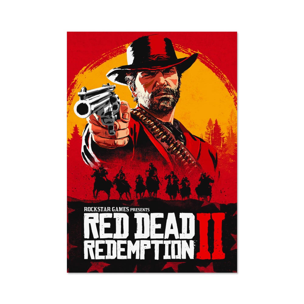 Red DEAD REDEMPTION POSTER 2 | Game POSTER A2 A3 A4 | Shopee Philippines