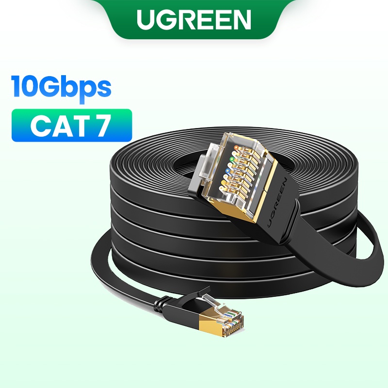 UGREEN 20Meter Flat Cat7 Ethernet Cable RJ 45 Network Cable UTP Lan ...