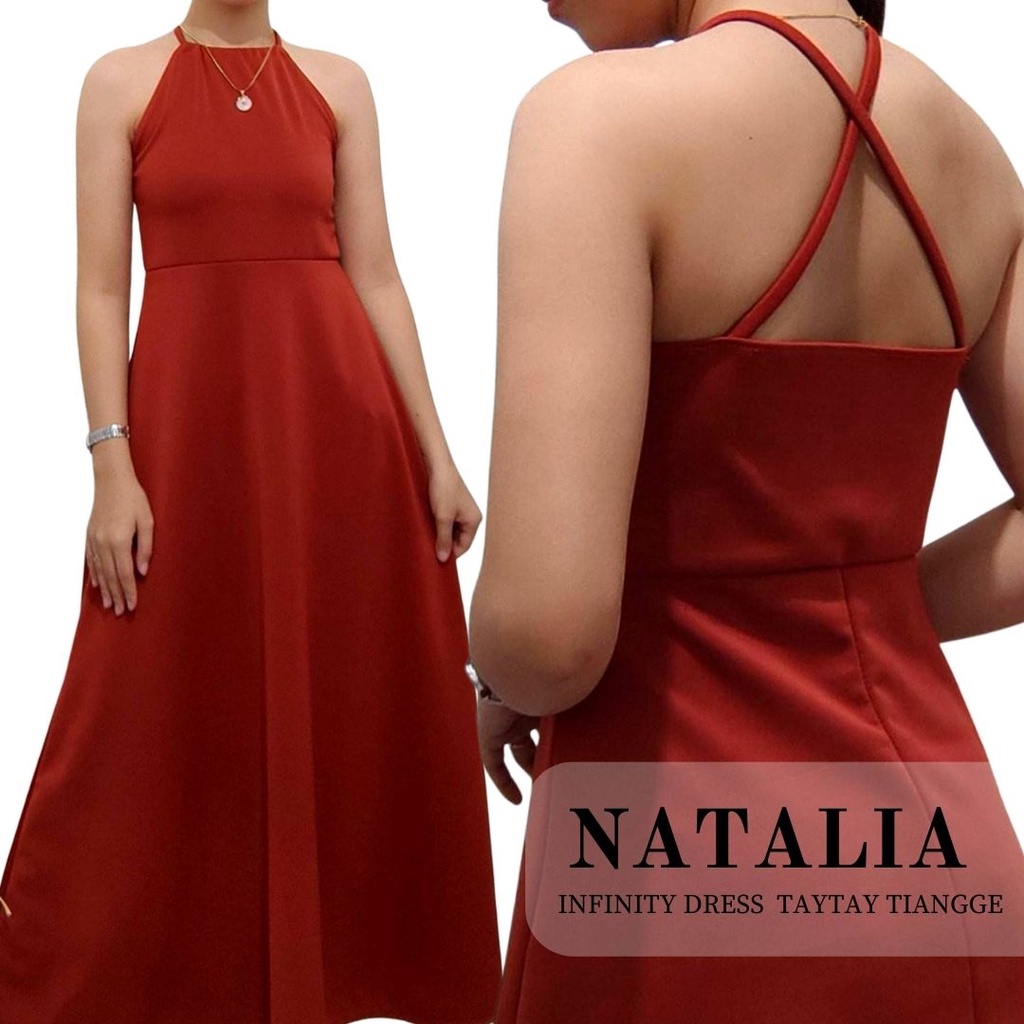 Natalia Dress Bridesmaids Dress Wedding Dress Taytay Supplier | Shopee ...