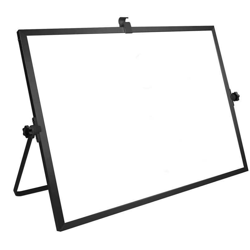 Small Dry Erase White Board Desktop Whiteboard Black Frame with Stand ...