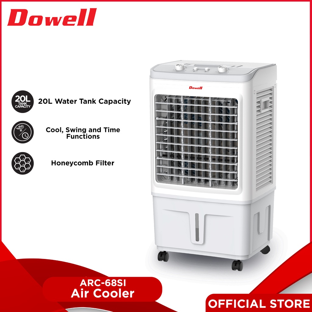 Dowell ARC-68SI Air Cooler With Honeycomb Filter 20L Water Tank ...