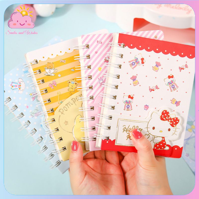 A6 Cute Diary Notebook+Memo Pad 2in1 Buku Nota Sanrio Characters ...