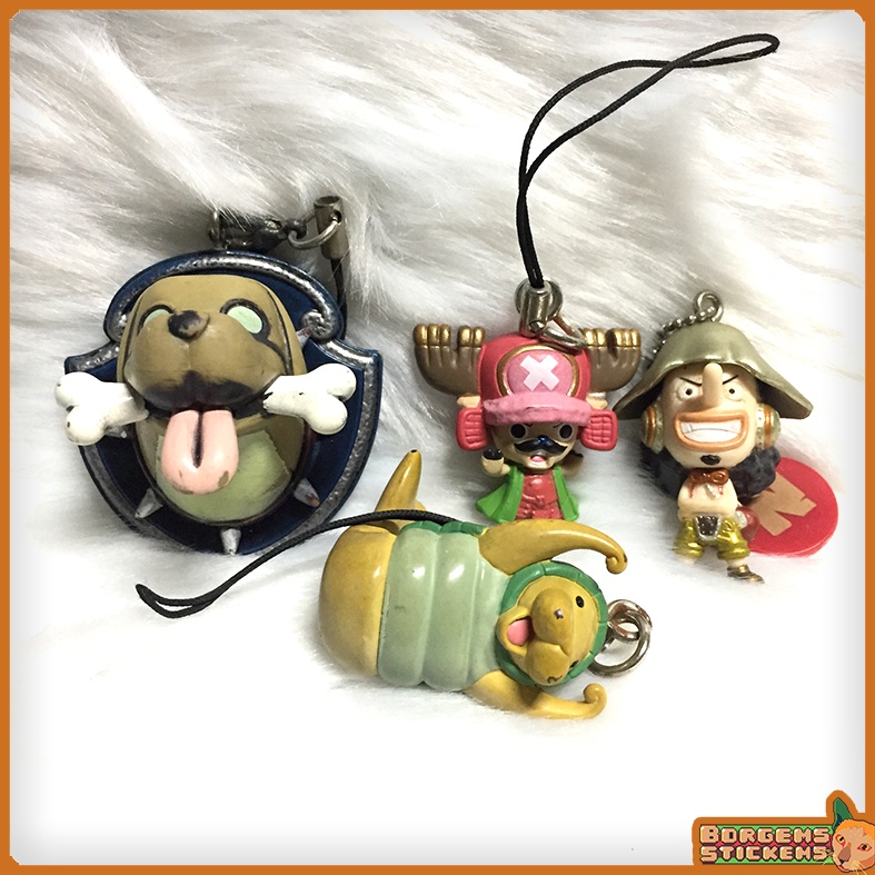 Original One Piece Mini Figure Keychains. Chopper - Sanji - Usopp ...