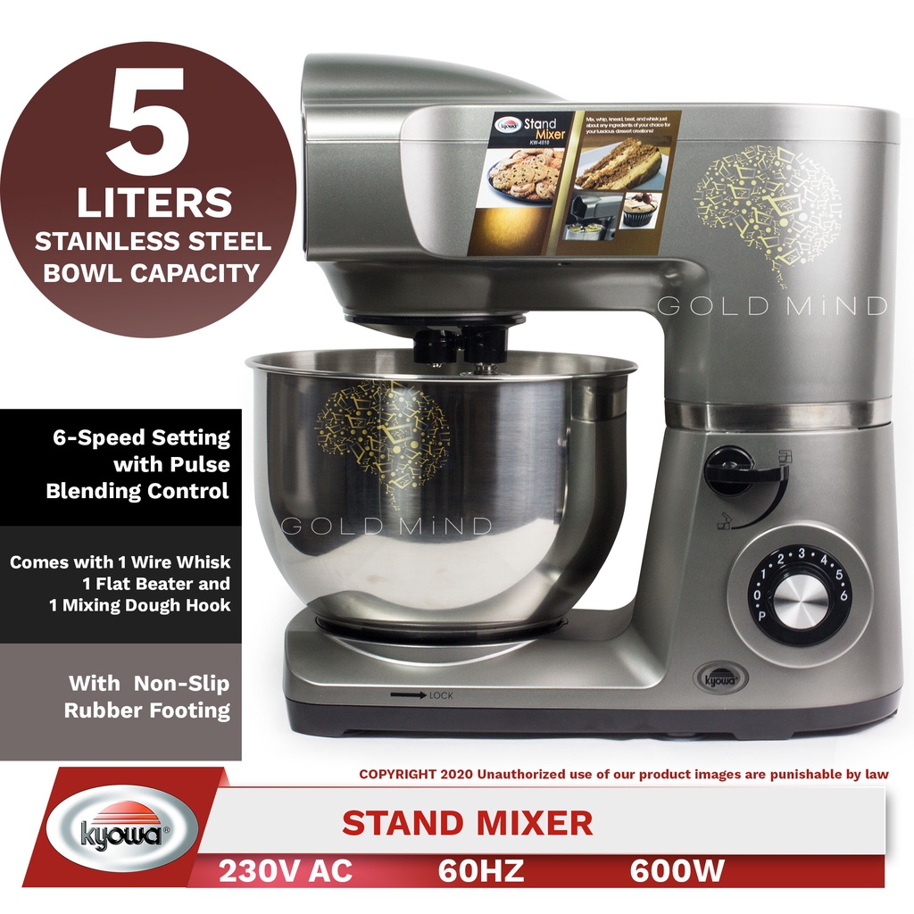 Kyowa Stand Mixer KW-4510 5L 600W | Shopee Philippines