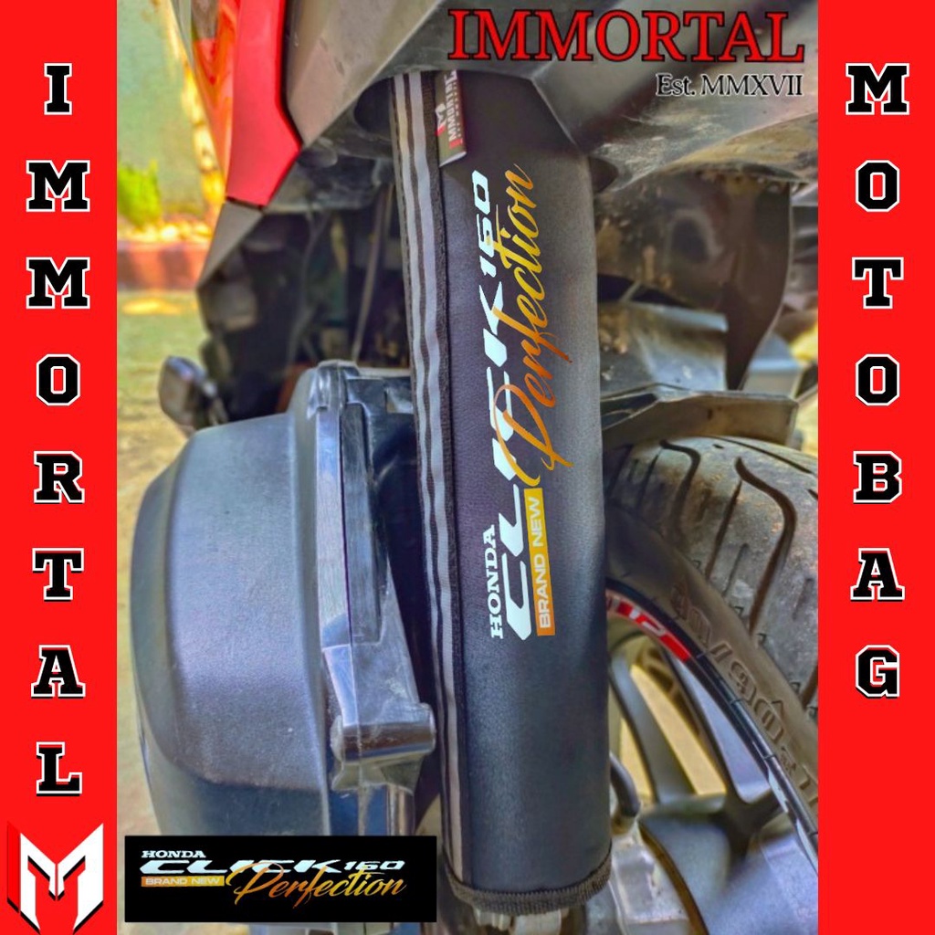 KRS Honda Click v1/v2 Shock Cover by IMMortal Motobag (New Design) COD ...