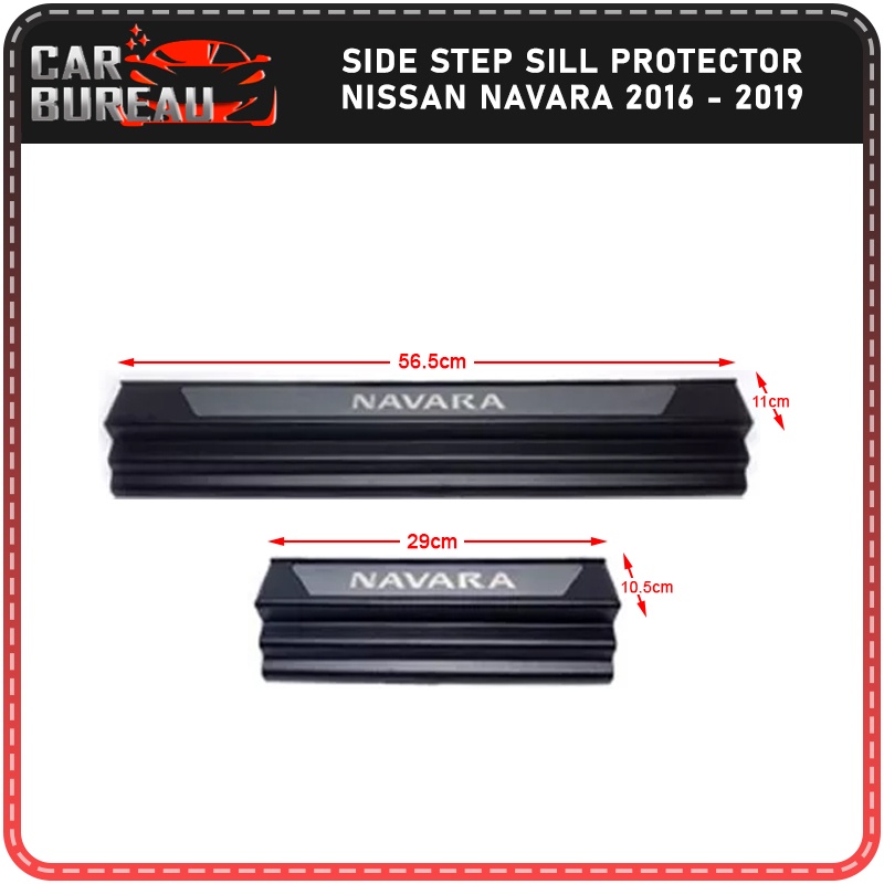 Nissan Navara 2016 - 2025 Side Step Sill / Side Stepsill | 4pcs/set ...