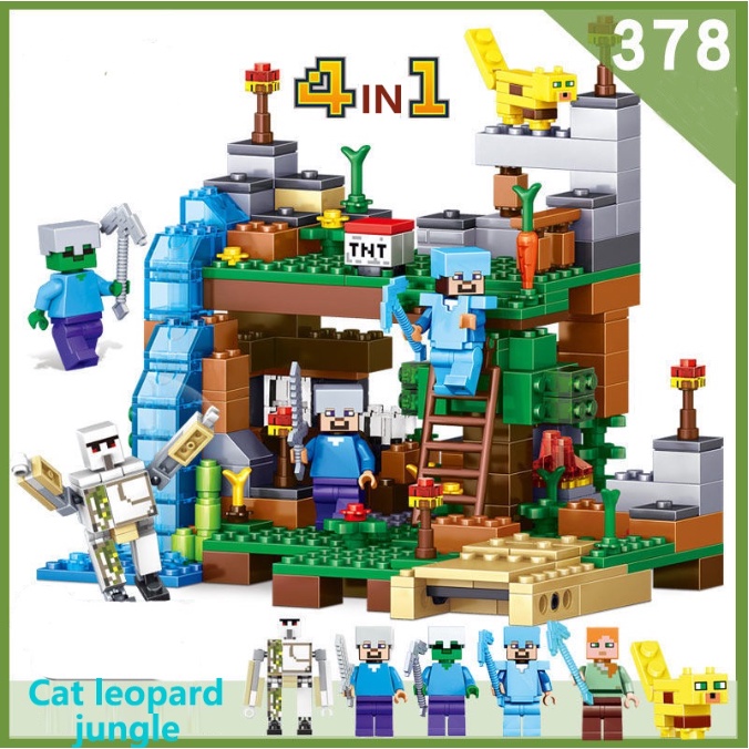 Building block toy set Building block toy tree house Children's puzzle ...