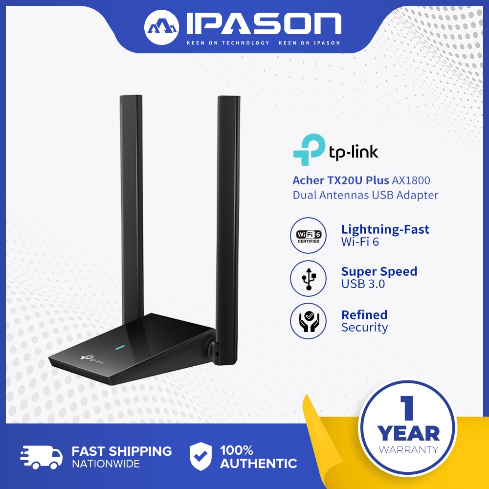 TP-Link Archer TX20U Plus AX1800 Dual Antennas High Gain Wireless USB ...