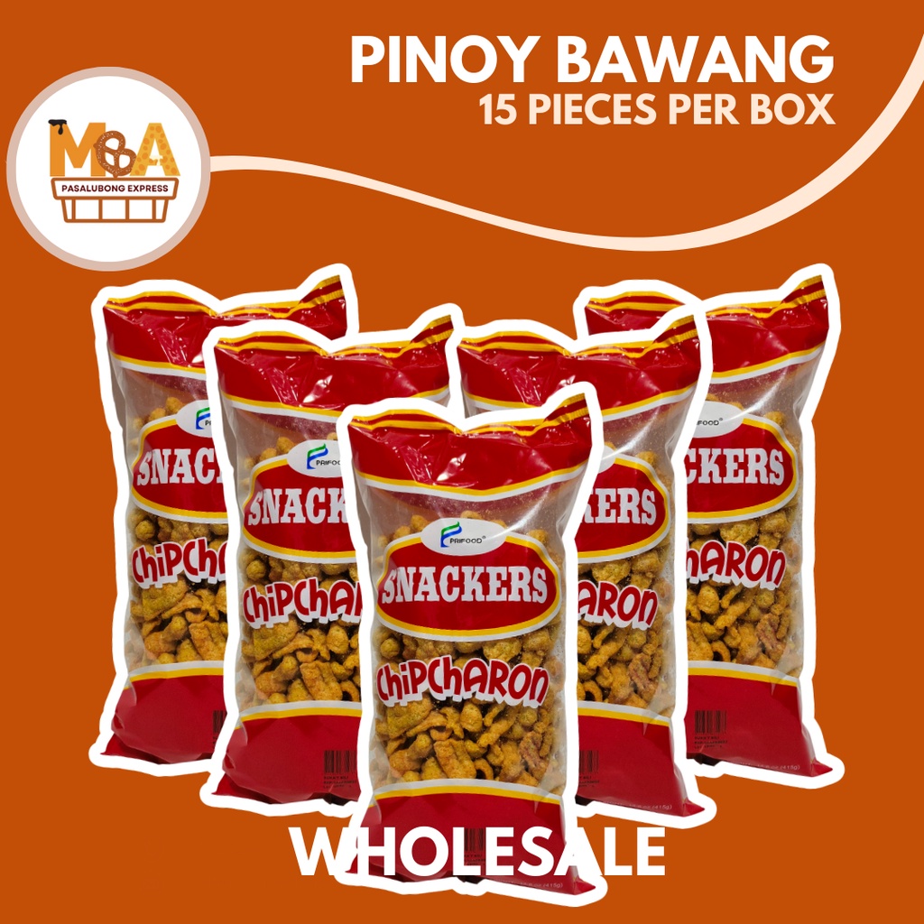 WHOLESALE! SNACKERS PINOY BAWANG 415GRAMS (15 PIECES PER BOX) | Shopee ...