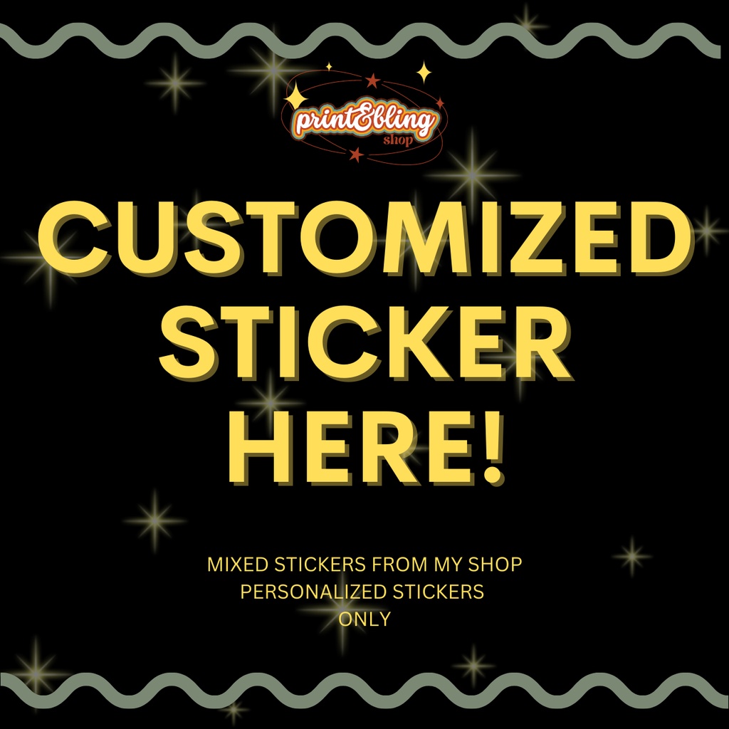 Customized Sticker Vinyl Waterproof [READ DESCRIPTION] | Shopee Philippines