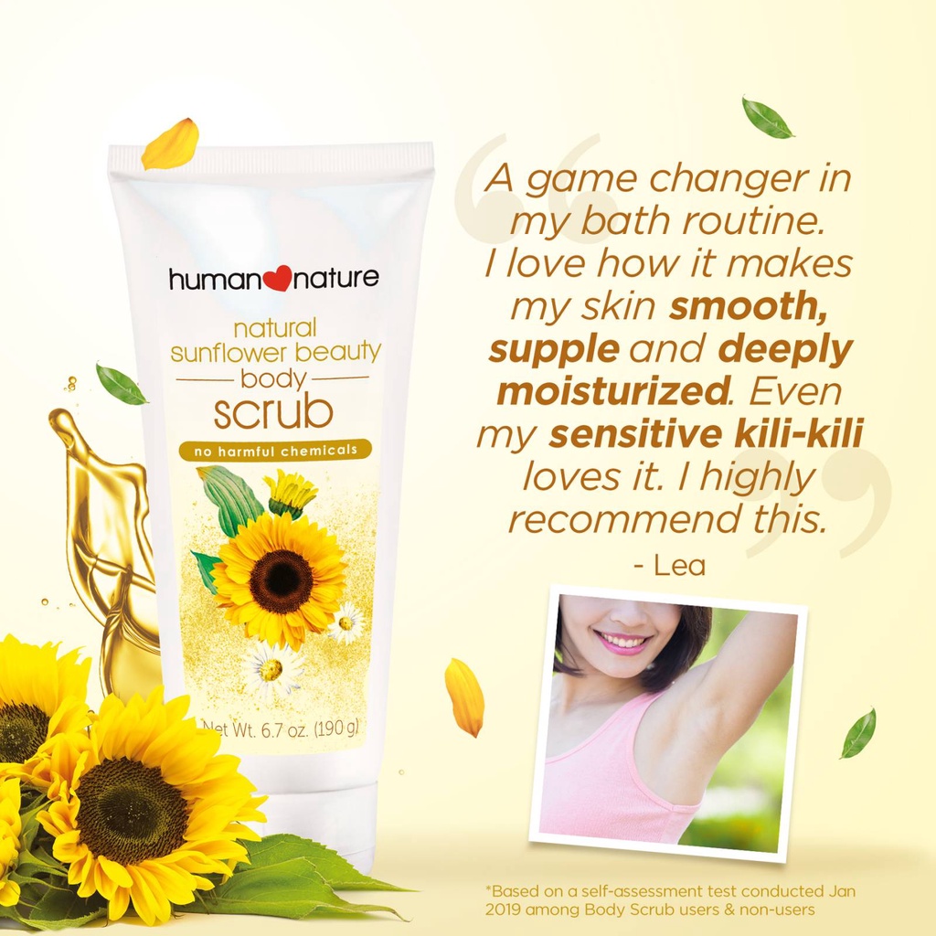 Human Nature Sunflower Beauty Body Scrub 190g | Shopee Philippines